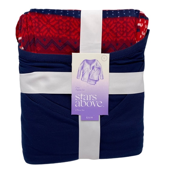 stars above | Intimates & Sleepwear | Stars Above Fairisle Henley Sleep ...